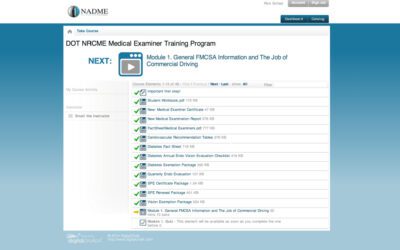 NRCME Course Demo - NADME NRCME online DOT certification training